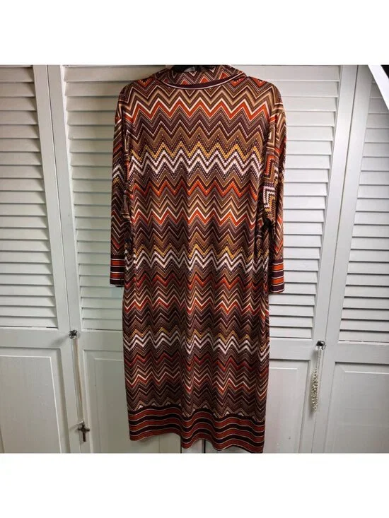 Mlle Gabrielle | Dresses | Mlle Gabrielle Plus Size 2x Chevron Print ...